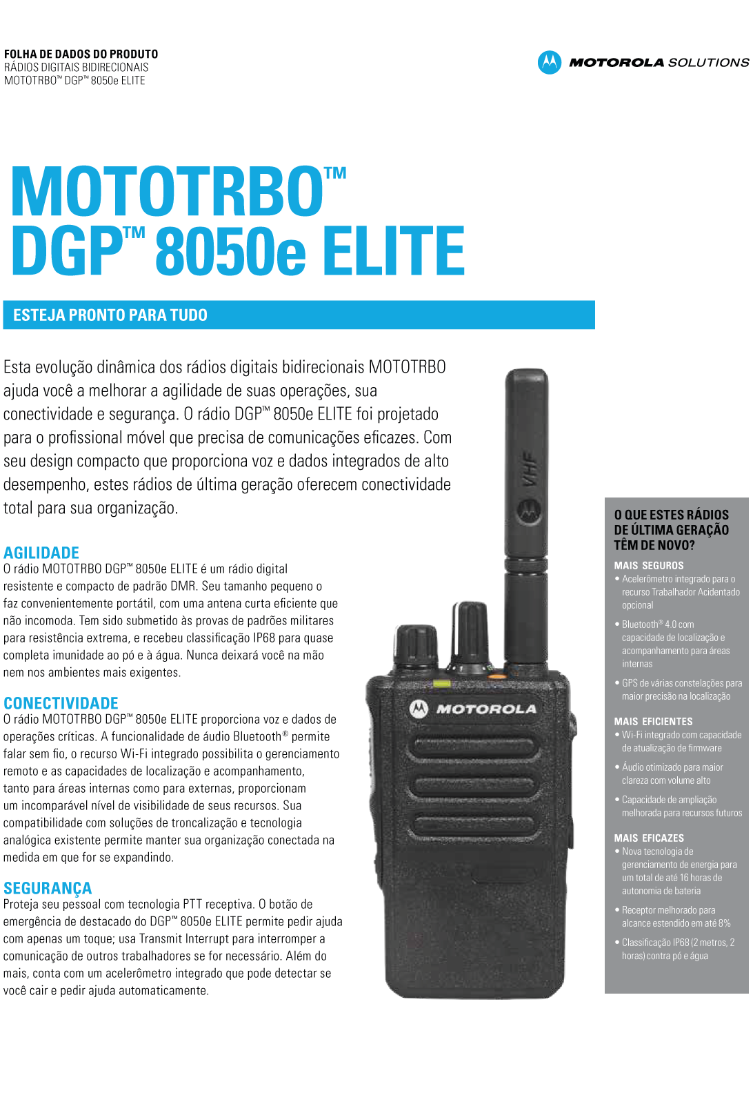 Rádio Motorola - MOTOTRBO™ DGP™ 8050e ELITE - Ricall - Inteligência em ...